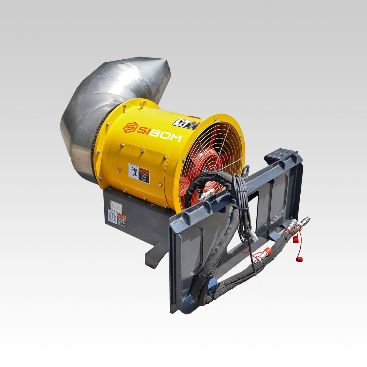 SIBOM Skid Steer Hydraulic Debris Blower 360° nozzle control — Sibom ...